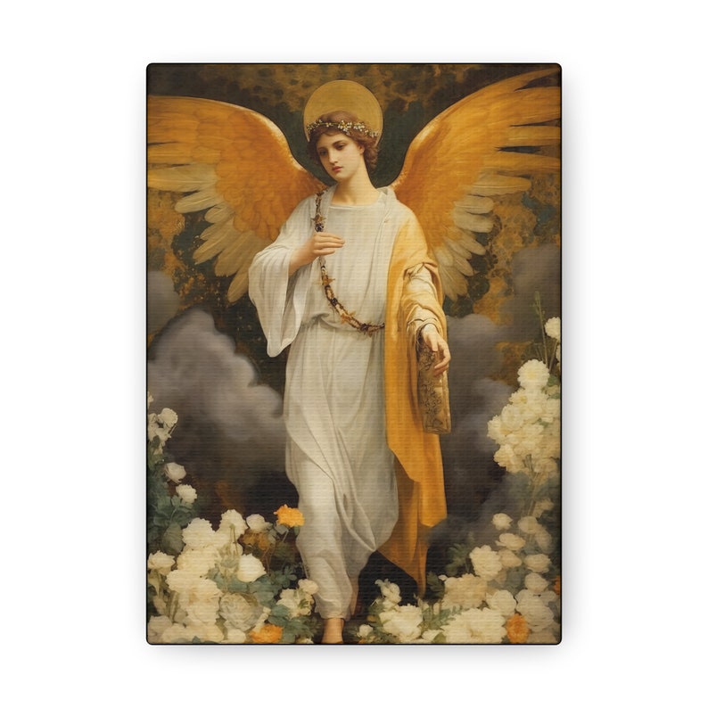 Saint Gabriel the Archangel Gallery Wrapped Canvas Sanctified Souls ...