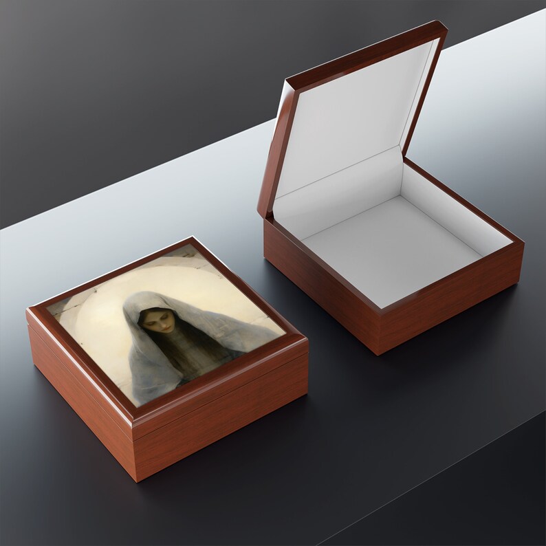 Mary the Blessed Virgin Jewelry Box - Keepsake Box - Memory Box ...