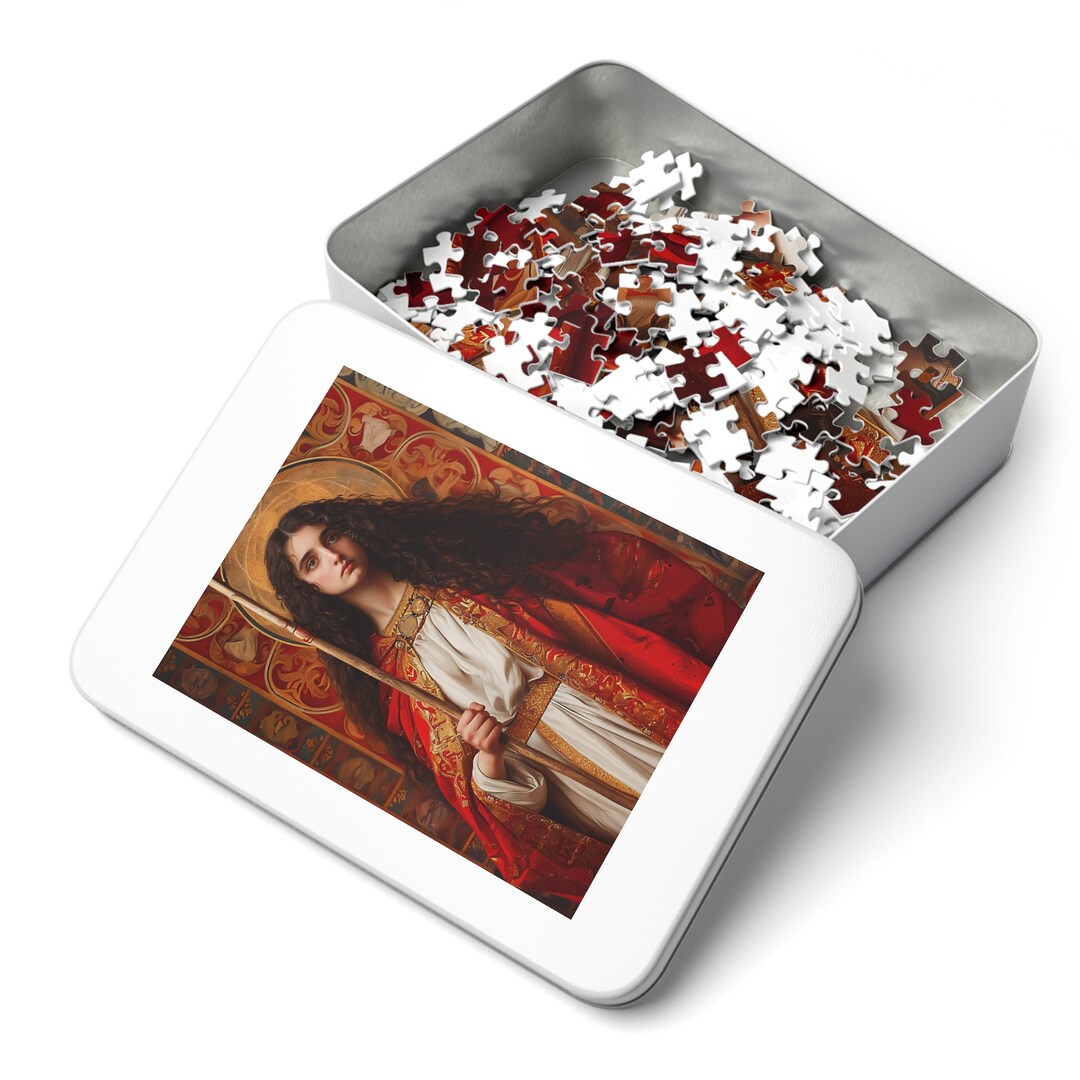 Saint Adela of Normandy - Puzzle and Keepsake Tin - Religious Jigsaw ...