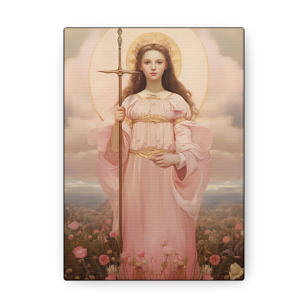Saint Philomena Canvas Print - Multiple Sizes - Catholic Home Art ...