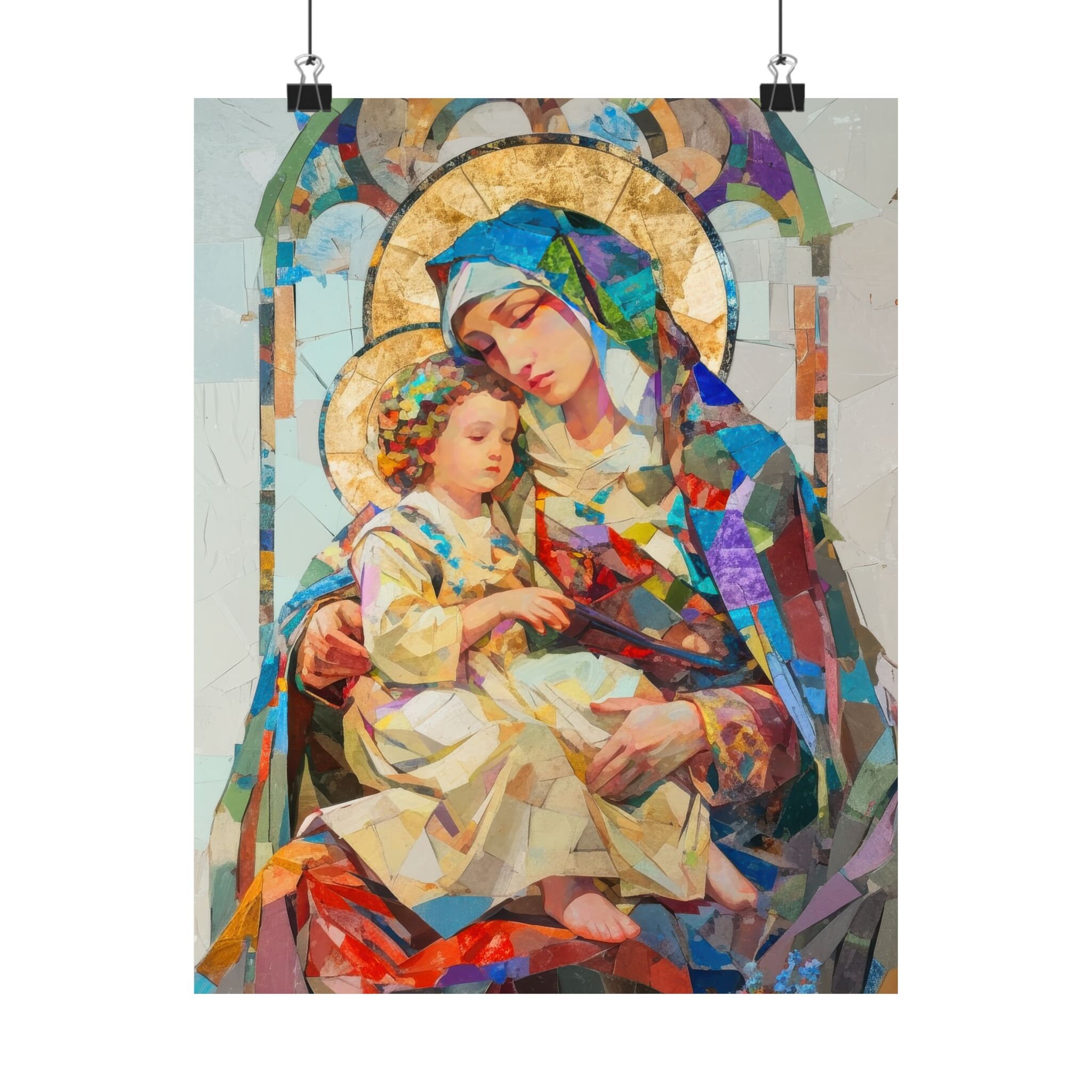 Virgin Mary - Light of All Saints Poster Print - Sanctified Souls Print ...