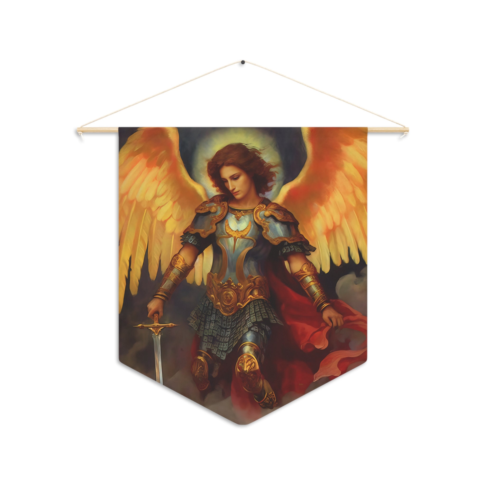 Saint Michael the Archangel Wall Banner / Wall Hanging - Prayer Room ...