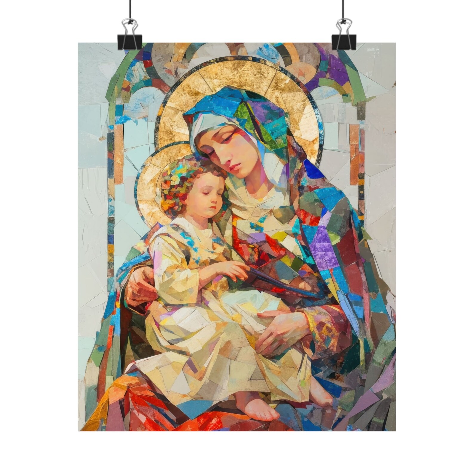Virgin Mary - Light of All Saints Poster Print - Sanctified Souls Print ...
