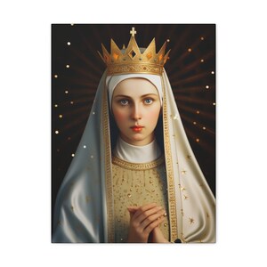Saint Kinga of Poland Canvas Print - Multiple Sizes - Catholic Home Art ...