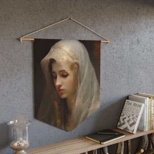 Mary the Blessed Virgina Wall Banner / Wall Hanging - Mother Mary Art ...