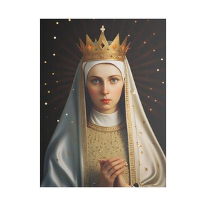 Saint Kinga of Poland Canvas Print - Multiple Sizes - Catholic Home Art ...