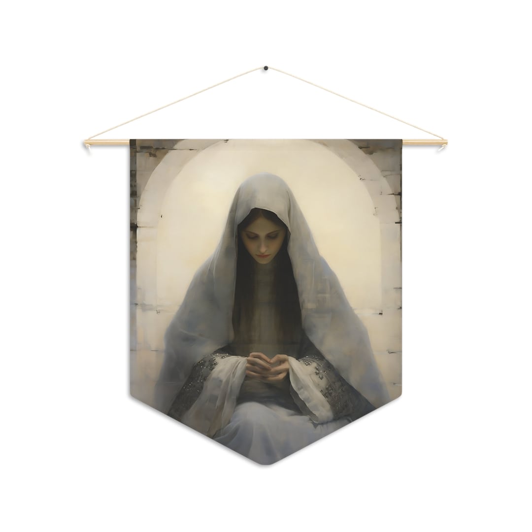 Mary the Blessed Virgin Wall Banner / Wall Hanging / Pennant - Prayer ...