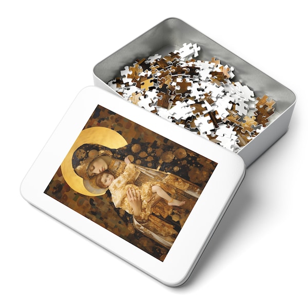 Virgin Mary Jigsaw Puzzle - Etsy