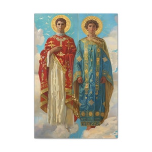 Saints Faustinus and Jovita - Gallery Wrapped Canvas - Sanctified Souls ...