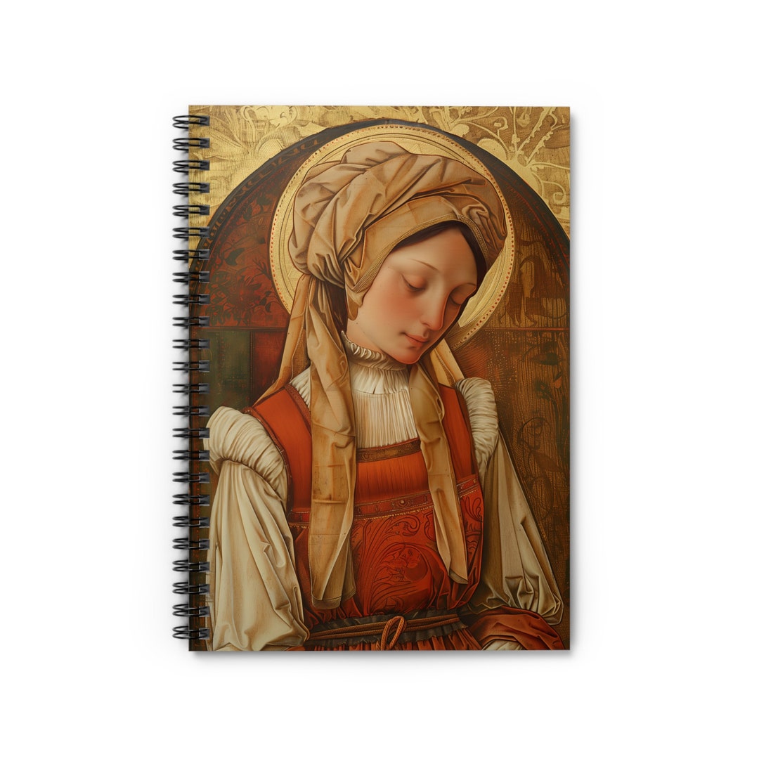 Saint Anne Line Spiral Journal - Sanctified Souls Art - Religious Based ...