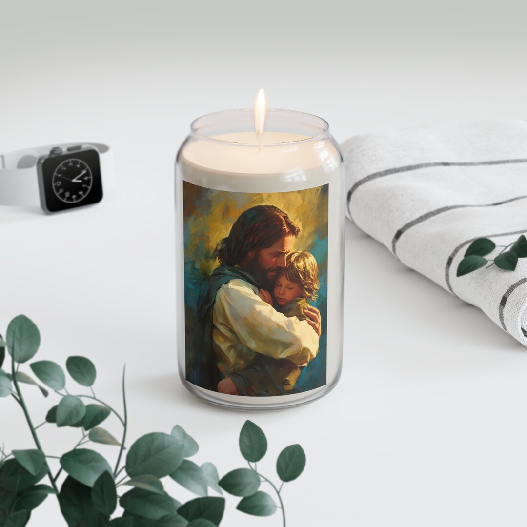 Christ's Compassionate Embrace - Scented Prayer Candle, 13.75oz ...