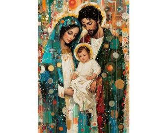 Sacred Love the Holy Family Portrait Sanctified Souls Print Multiple ...