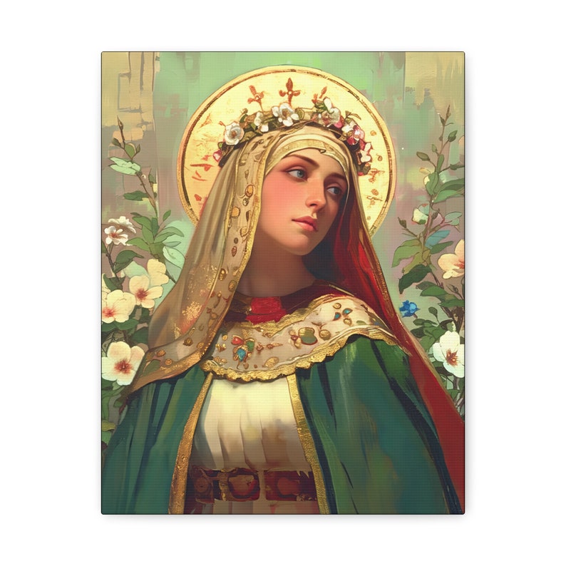 Saint Matilda of Germany - Gallery Wrapped Canvas - Sanctified Souls ...