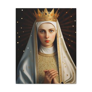 Saint Kinga of Poland Canvas Print - Multiple Sizes - Catholic Home Art ...