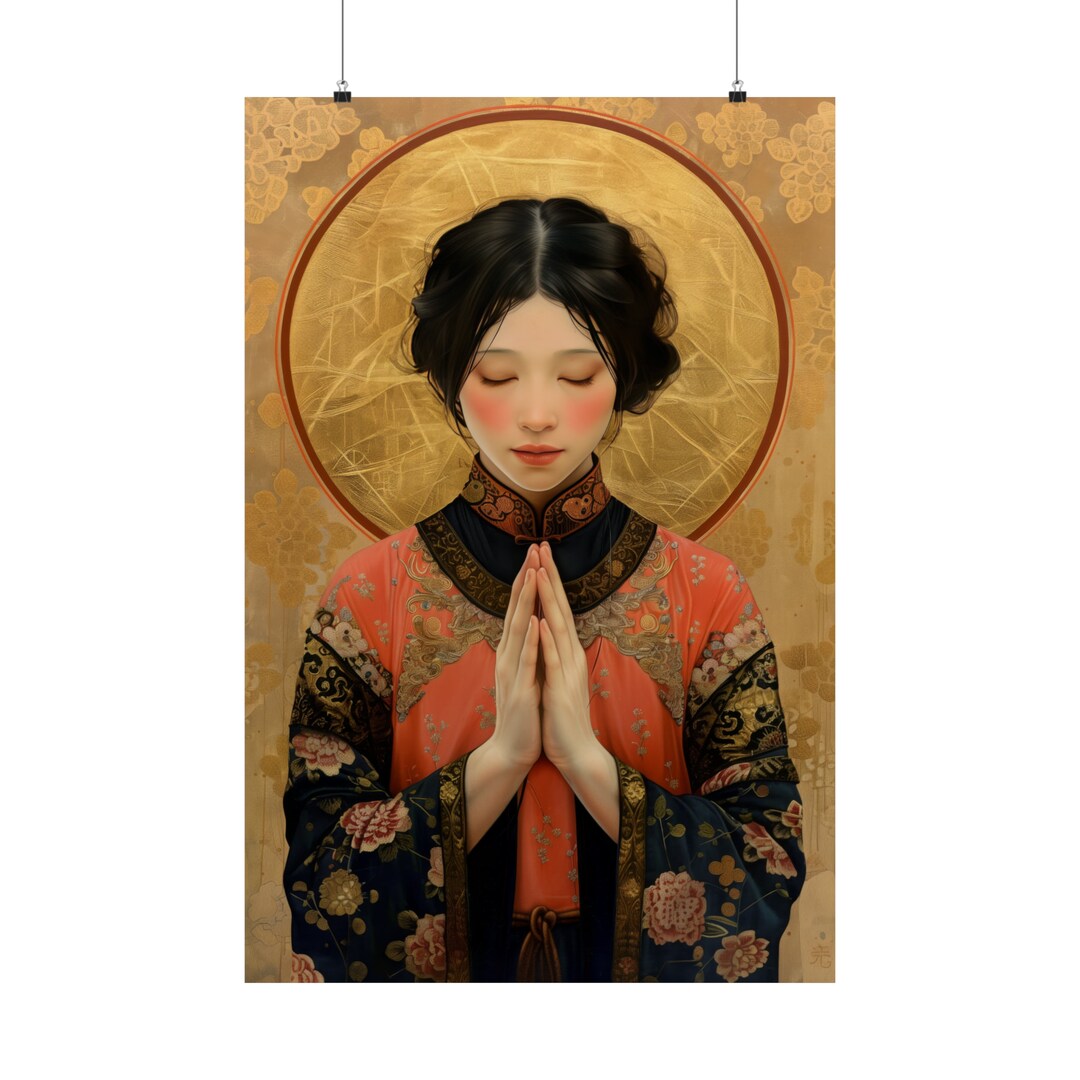 Saint Lucy Yi Zhenmei - Sanctified Souls Print - Multiple Sizes - Premium Matte Vertical Posters ...