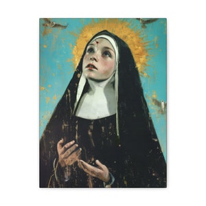 Saint Rita of Cascia - Gallery Wrapped Canvas - Sanctified Souls Print ...