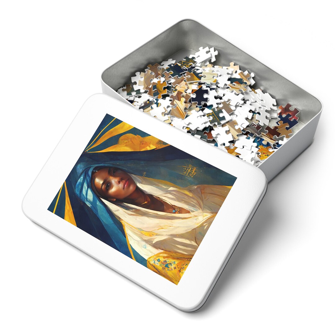 Mary the Blessed Virgin Puzzle and Keepsake Tin - Religious Jigsaw ...