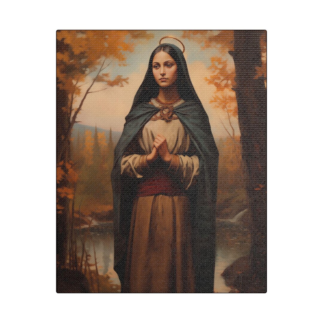 Saint Kateri Tekakwitha - Museum Wrapped Canvas - Sanctified Souls ...