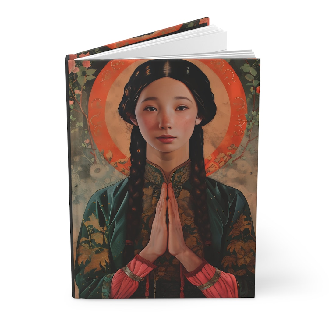 Saint Anna Wang Hardcover Lined Journal - Devotional Notebook - Double ...