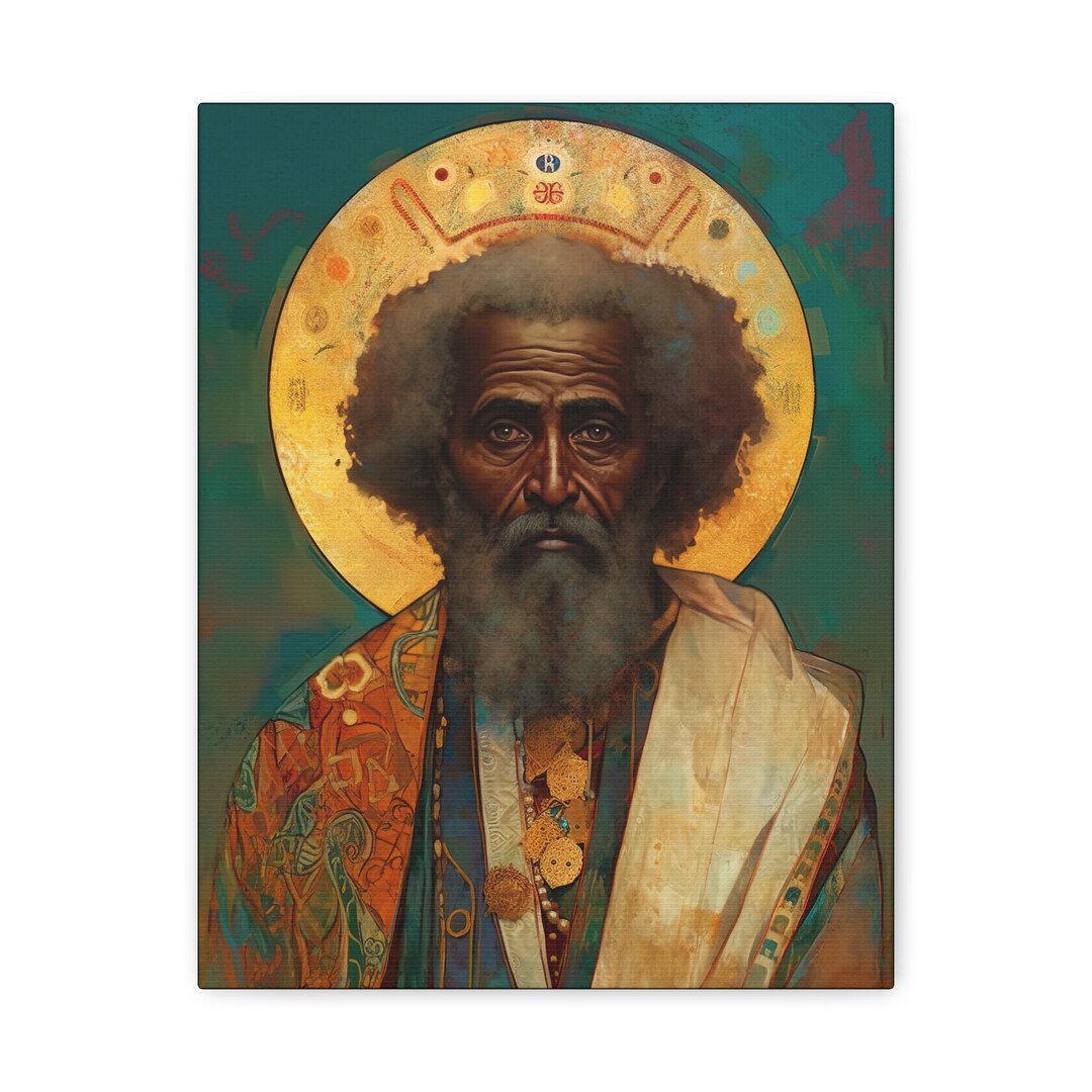 Saint Moses - Museum Wrapped Canvas - Sanctified Souls Print ...
