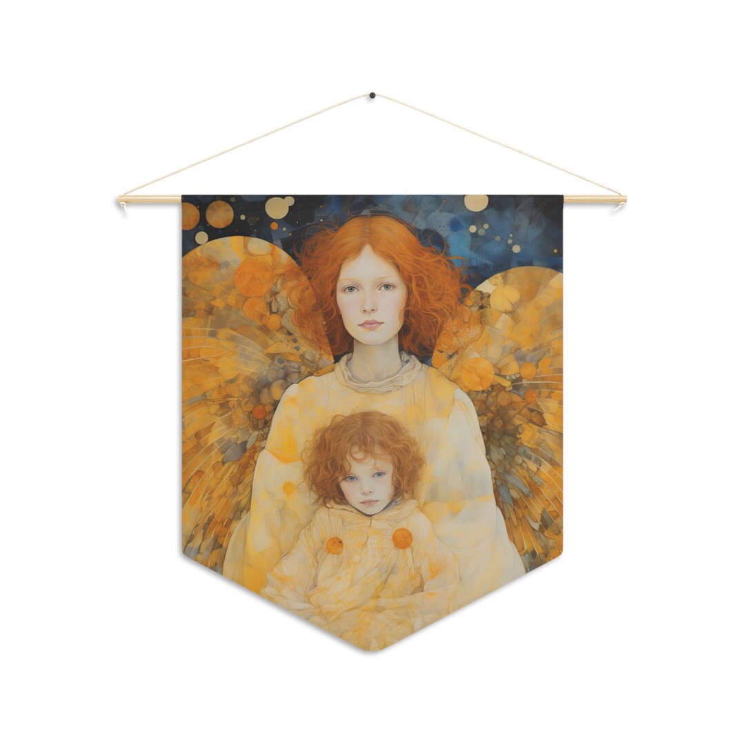 A Guardian's Devotion Wall Banner / Wall Hanging - Prayer Room Art ...