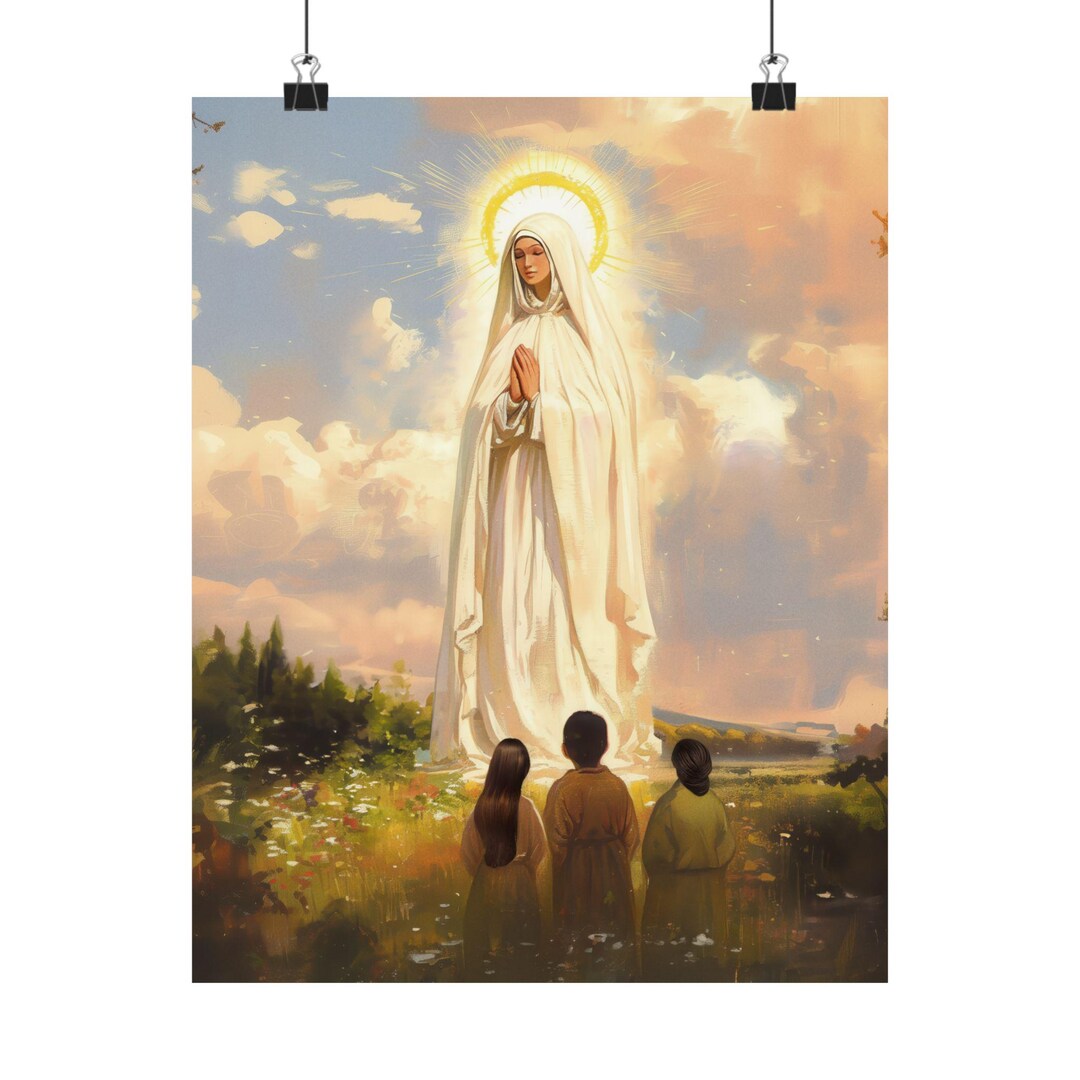 Our Lady of Fatima Poster Print - Sanctified Souls Print - Multiple ...