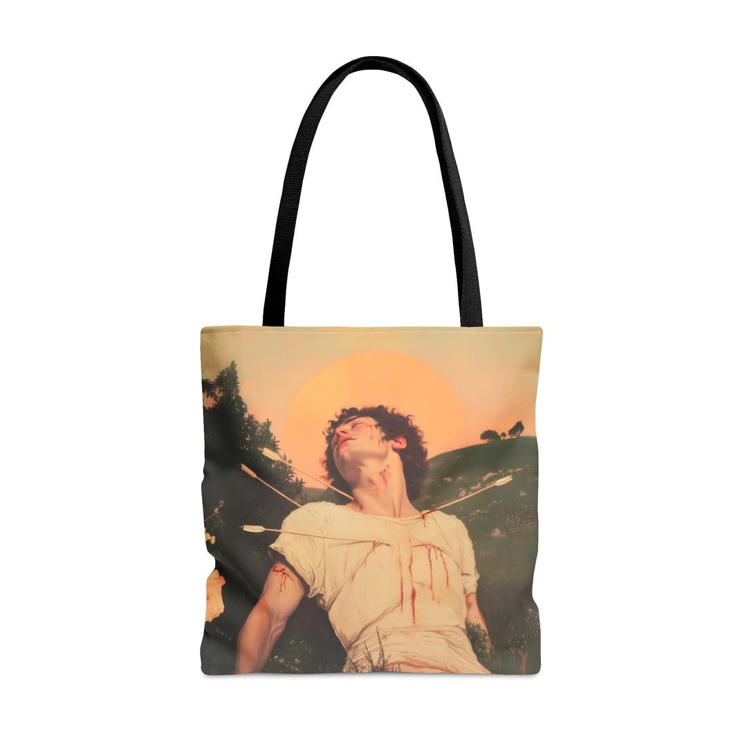 Saint Sebastian - Tote Bag - Large Medium Small Faith Art Bag - Bible ...