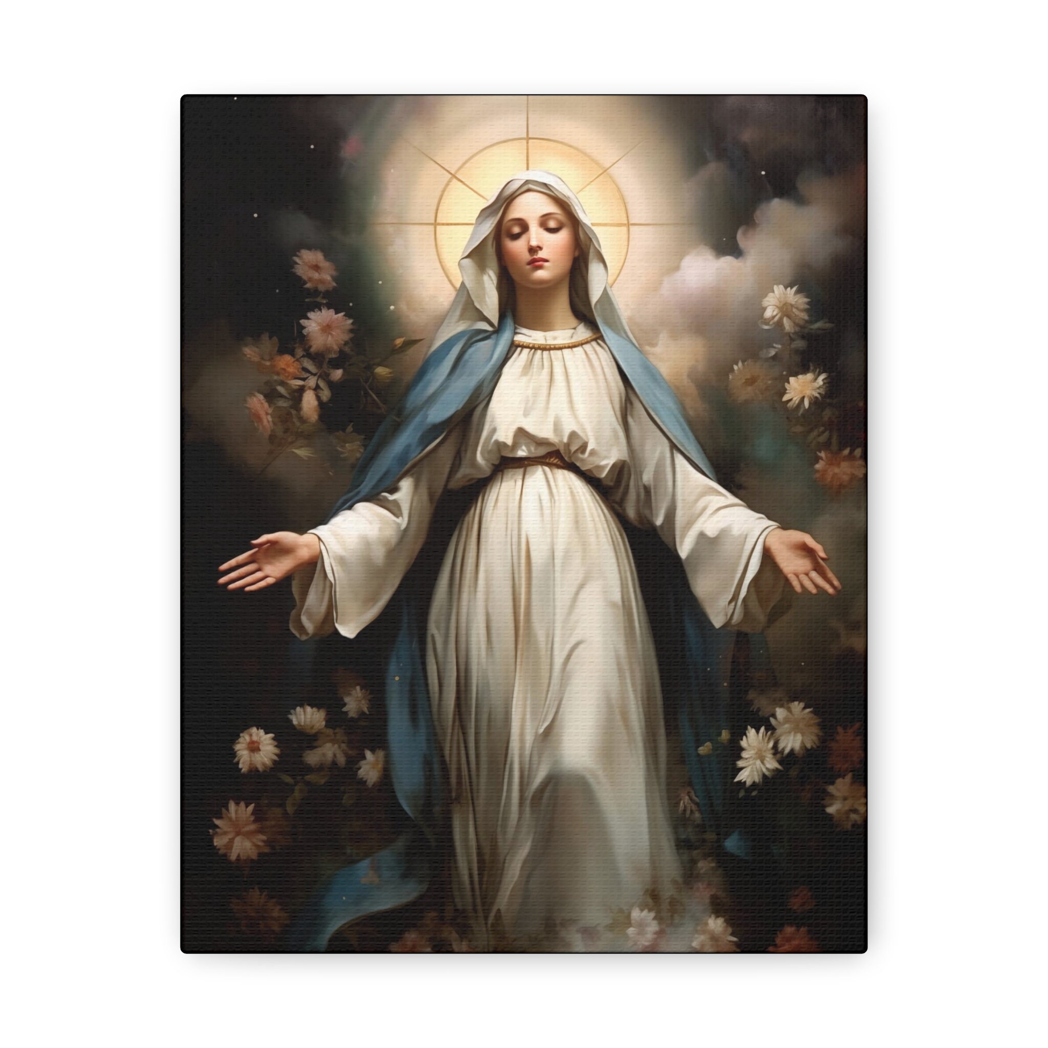 Ethereal Beauty the Immaculate Mother Gallery Wrapped Canvas Sanctified ...