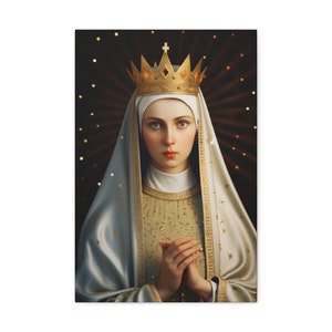 Saint Kinga of Poland Canvas Print - Multiple Sizes - Catholic Home Art ...