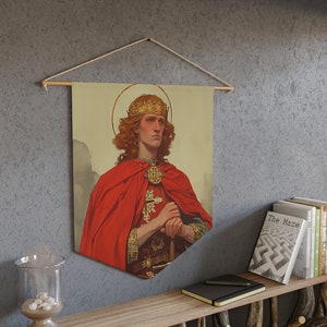Saint Edward the Martyr Wall Banner / Wall Hanging - Prayer Room Art ...