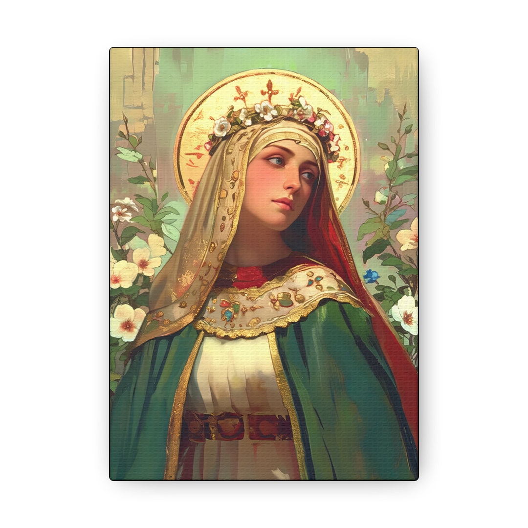 Saint Matilda of Germany - Gallery Wrapped Canvas - Sanctified Souls ...