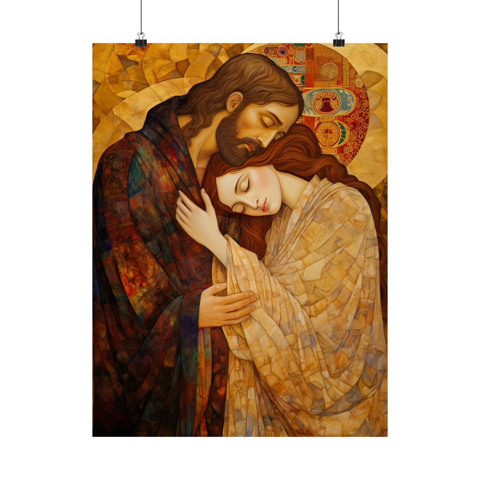 Healing Love- the Embrace of Christ and Mary Magdalene Print - Based on ...