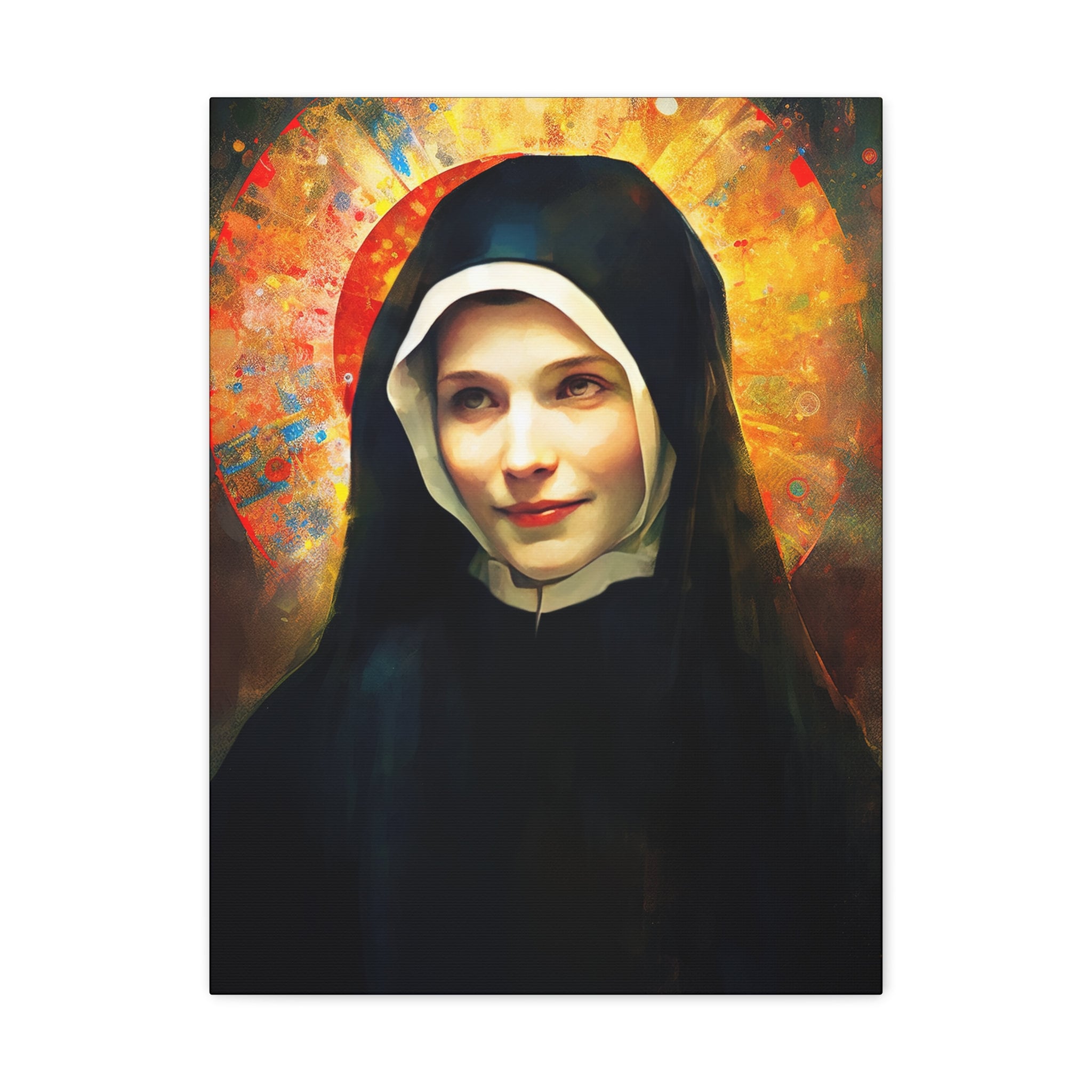 Saint Maria Faustina Kowalska - Gallery Wrapped Canvas - Sanctified ...