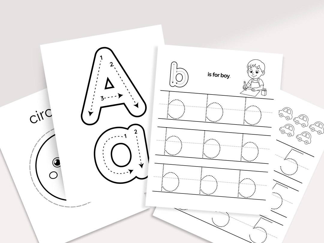 Big ABC Letters, Numbers and Shape Tracing for Kids Ages 3-5 I Big ...