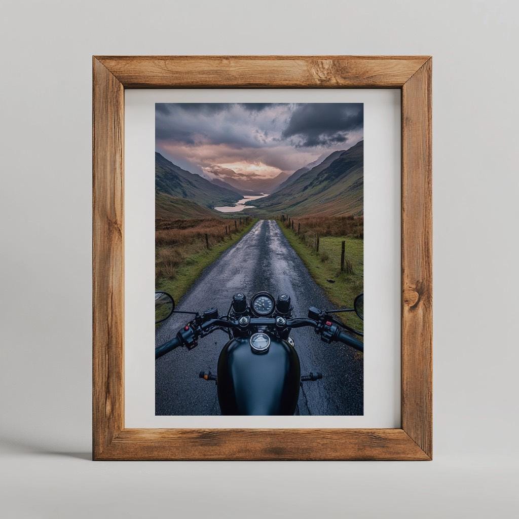 Triumph Poster, Digital Download, Motorsports Print, Motorcycle Poster ...