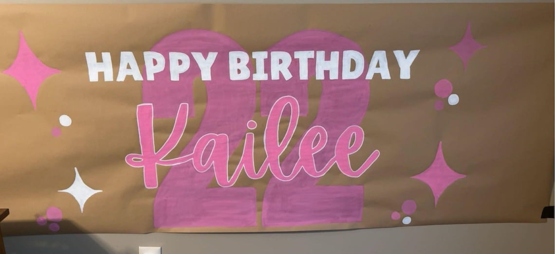 Editable Birthday Banner - Etsy
