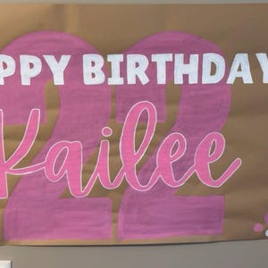 Editable Birthday Banner - Etsy