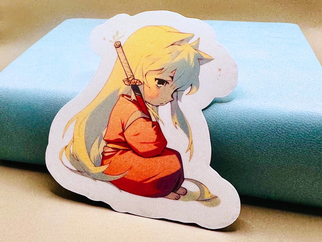 Demon Dog Gloss Finish Inuyasha Die-cut Water Proof Sticker Kawaii ...