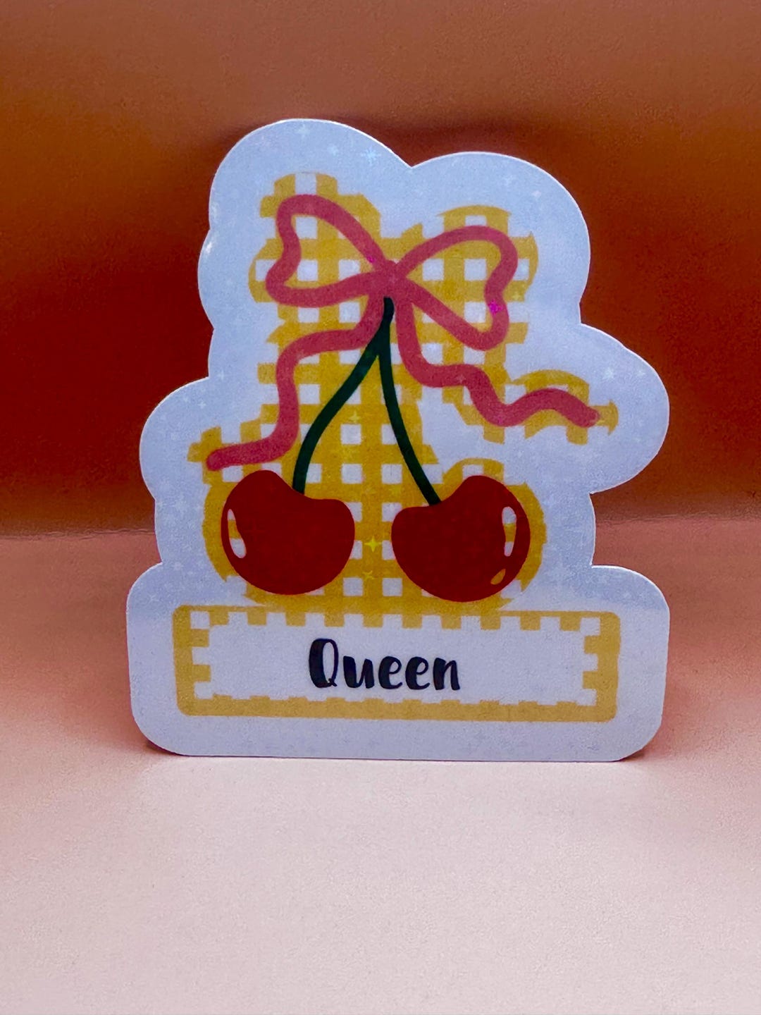 Queen Cherry Star Finish Die-cut Water Proof Sticker Kawaii Multi ...