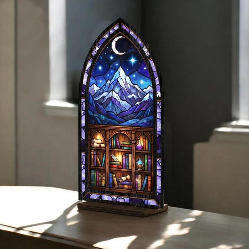 Velaris Mountain Book Nook, Night Court Fantasy Bookshelf Decor Gift ...