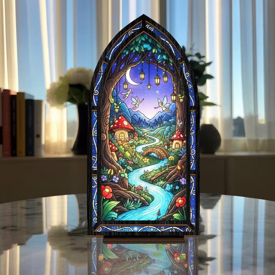 Magical Fairy Book Nook, Fairy House Bookshelf Decor, Fairy Book Nook ...