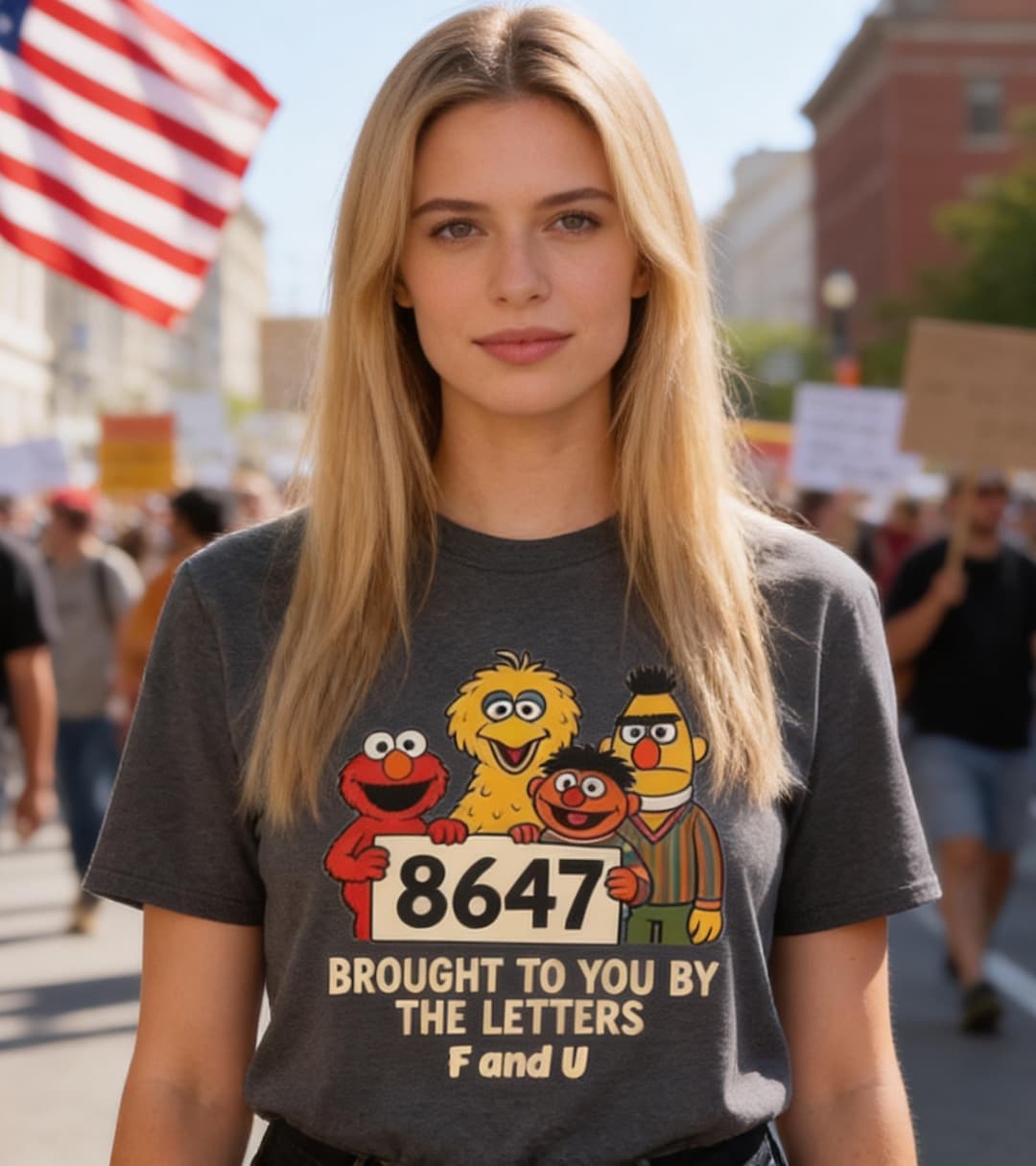 Anti Trump 8647 Sesame Street Style Unisex T-shirt, Protester Apparel ...