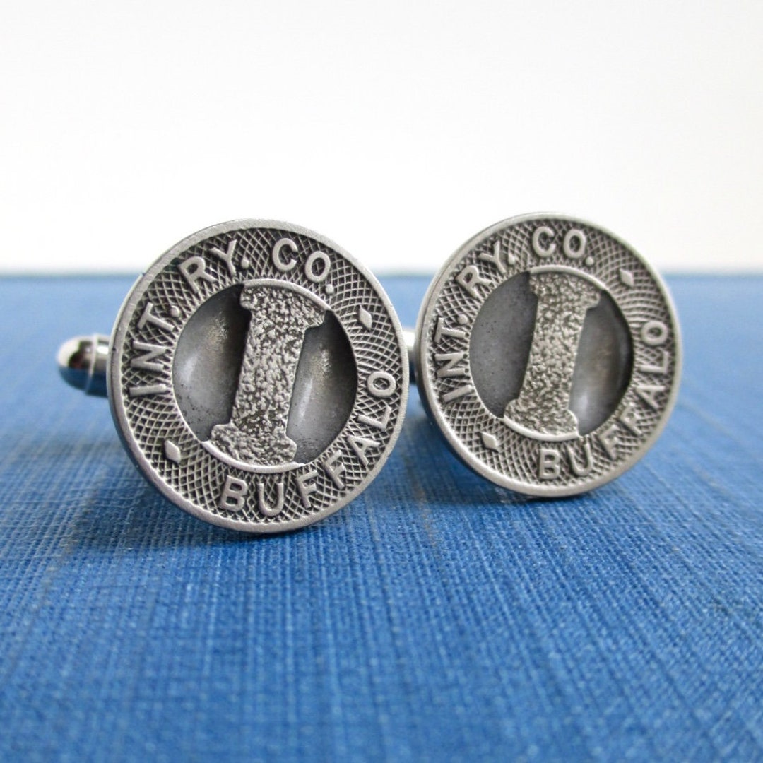Buffalo NY Railway Token Cuff Links Repurposed Vintage / - Etsy