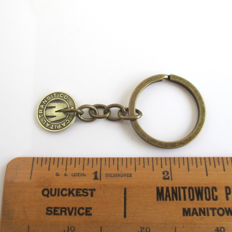 D.C. Transit Token Keychain Repurposed Vintage Washington DC | Etsy