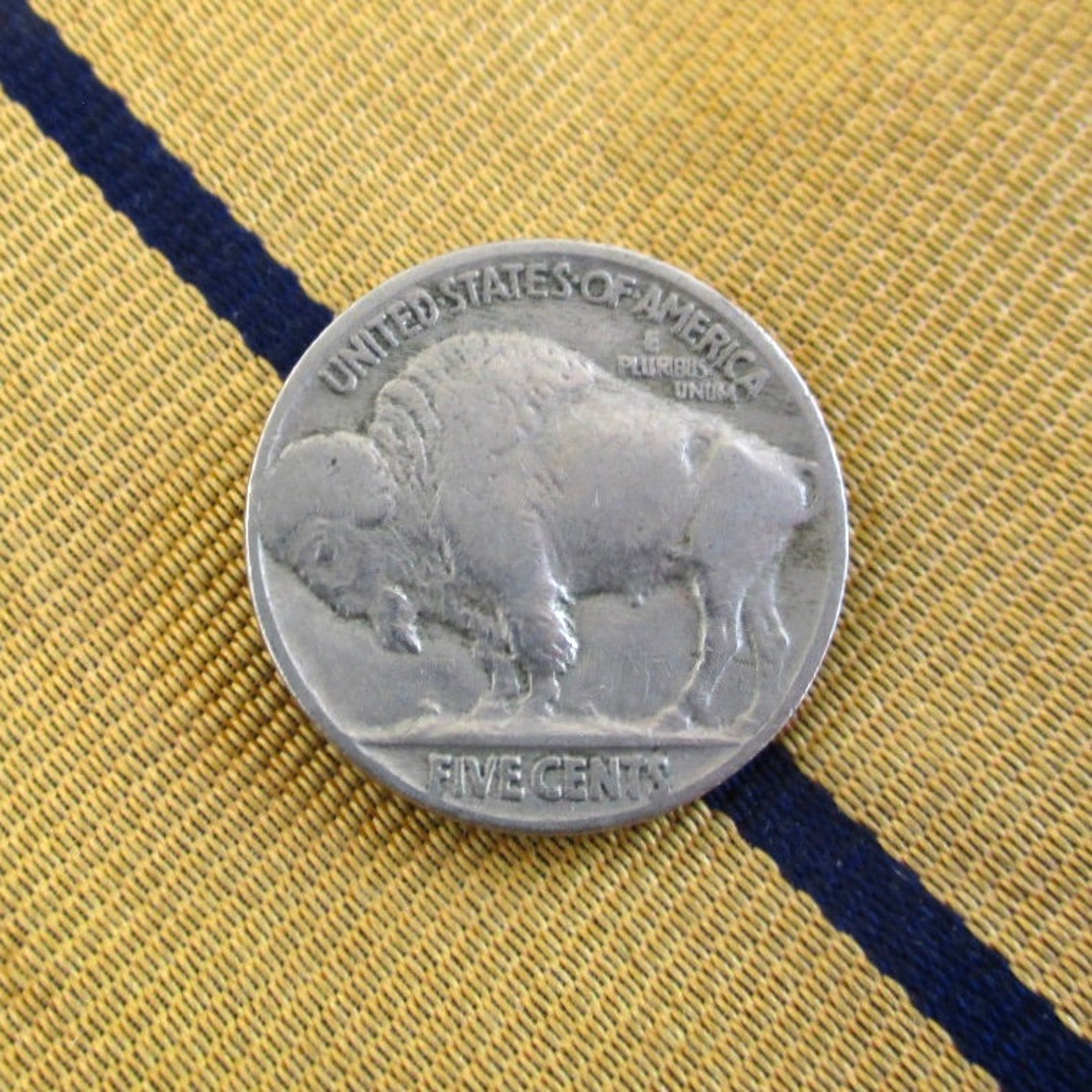 Buffalo Nickel Tie Tack / Lapel Pin Repurposed Vintage USA - Etsy