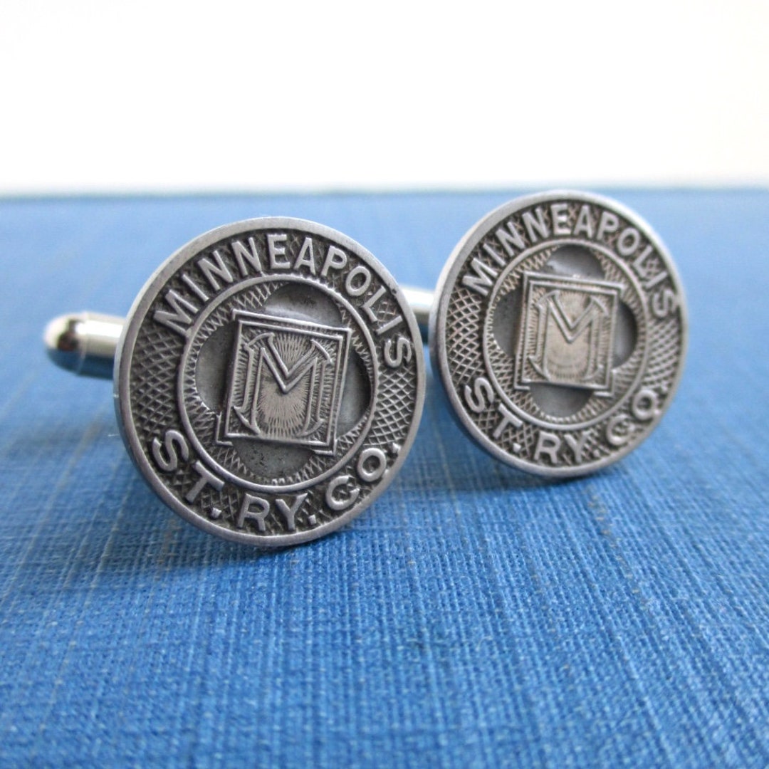 MINNEAPOLIS Street Railway Token Cuff Links Repurposed - Etsy