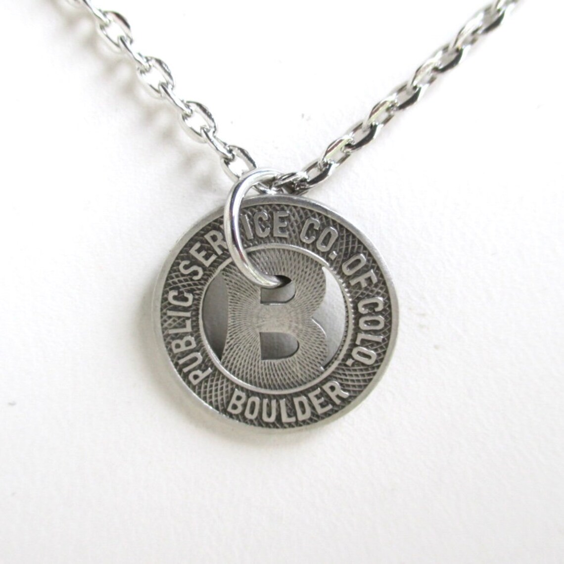 BOULDER CO Transit Token Pendant Necklace Repurposed | Etsy