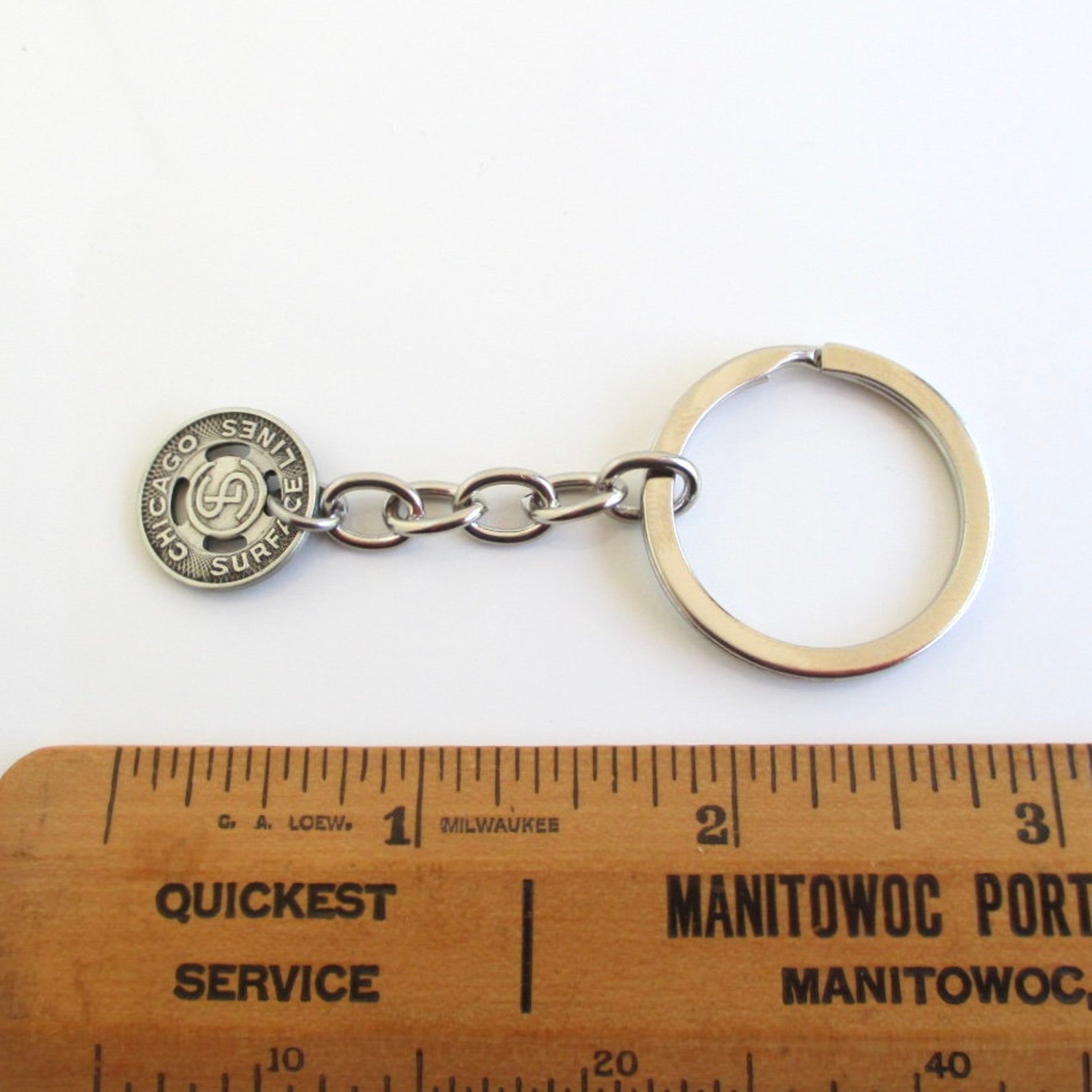 CHICAGO Surface Lines Transit Token Keychain Repurposed - Etsy