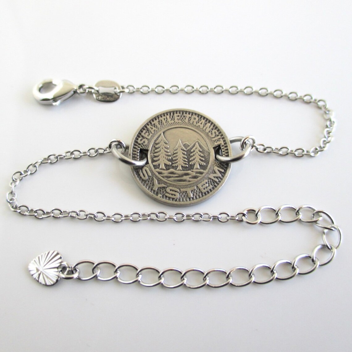 SEATTLE Transit Token Bracelet Repurposed Vintage 1940's | Etsy