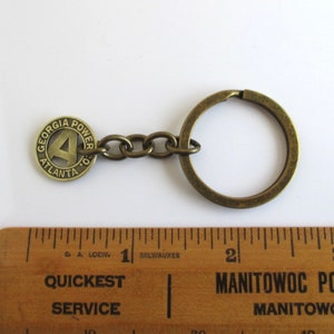 ATLANTA Georgia Power Transit Token Keychain Repurposed Vintage Coin ...